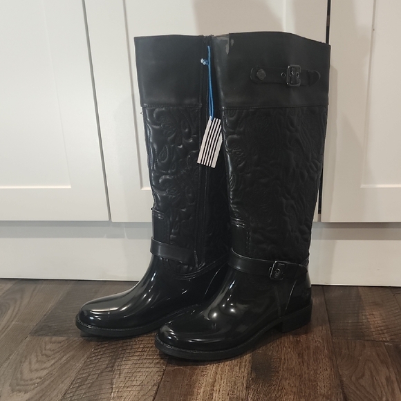 Posh Wellies | Shoes | Posh Black Kneehigh Boots | Poshmark